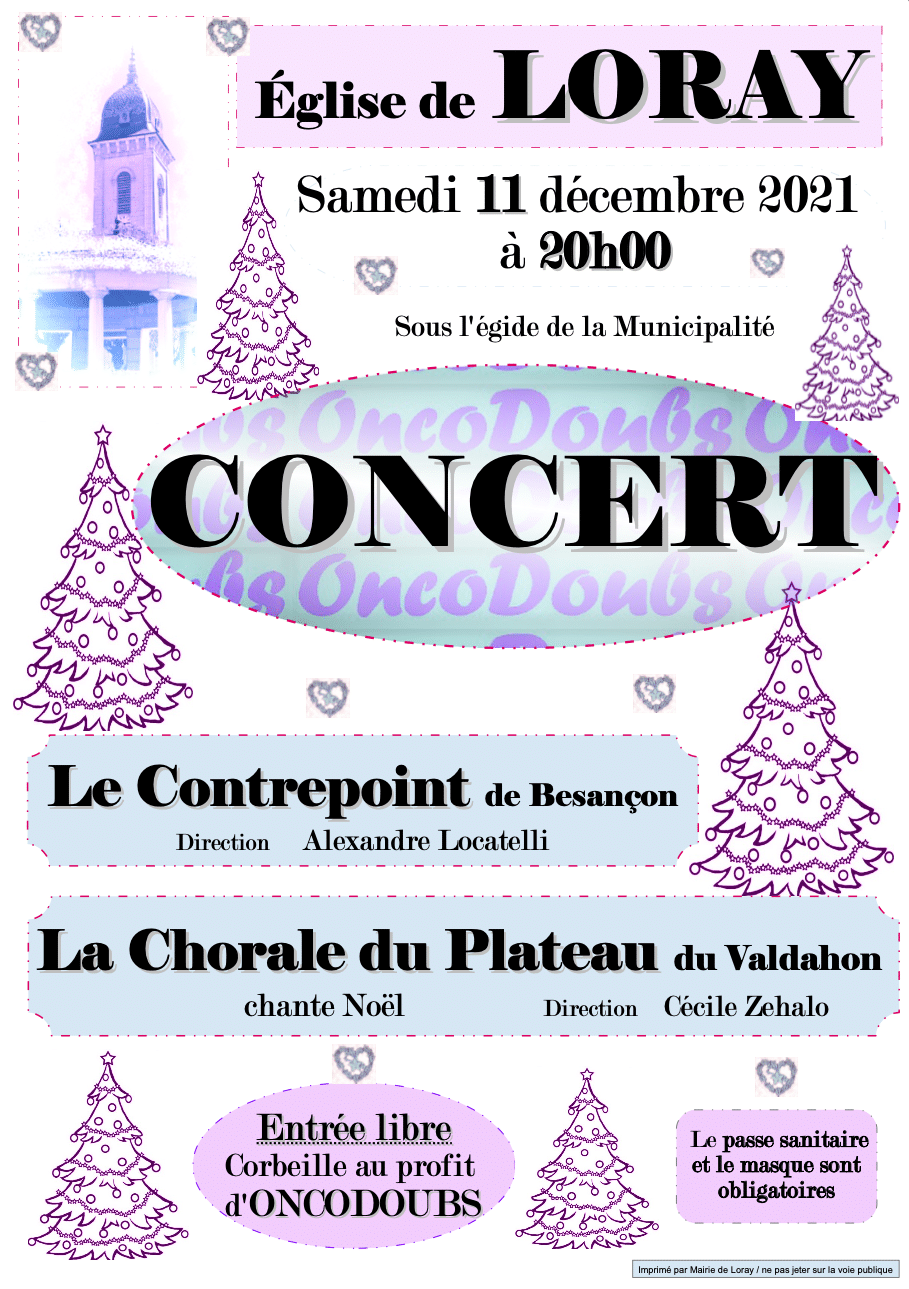 Concert à l'église de Loray - Mairie de Loray