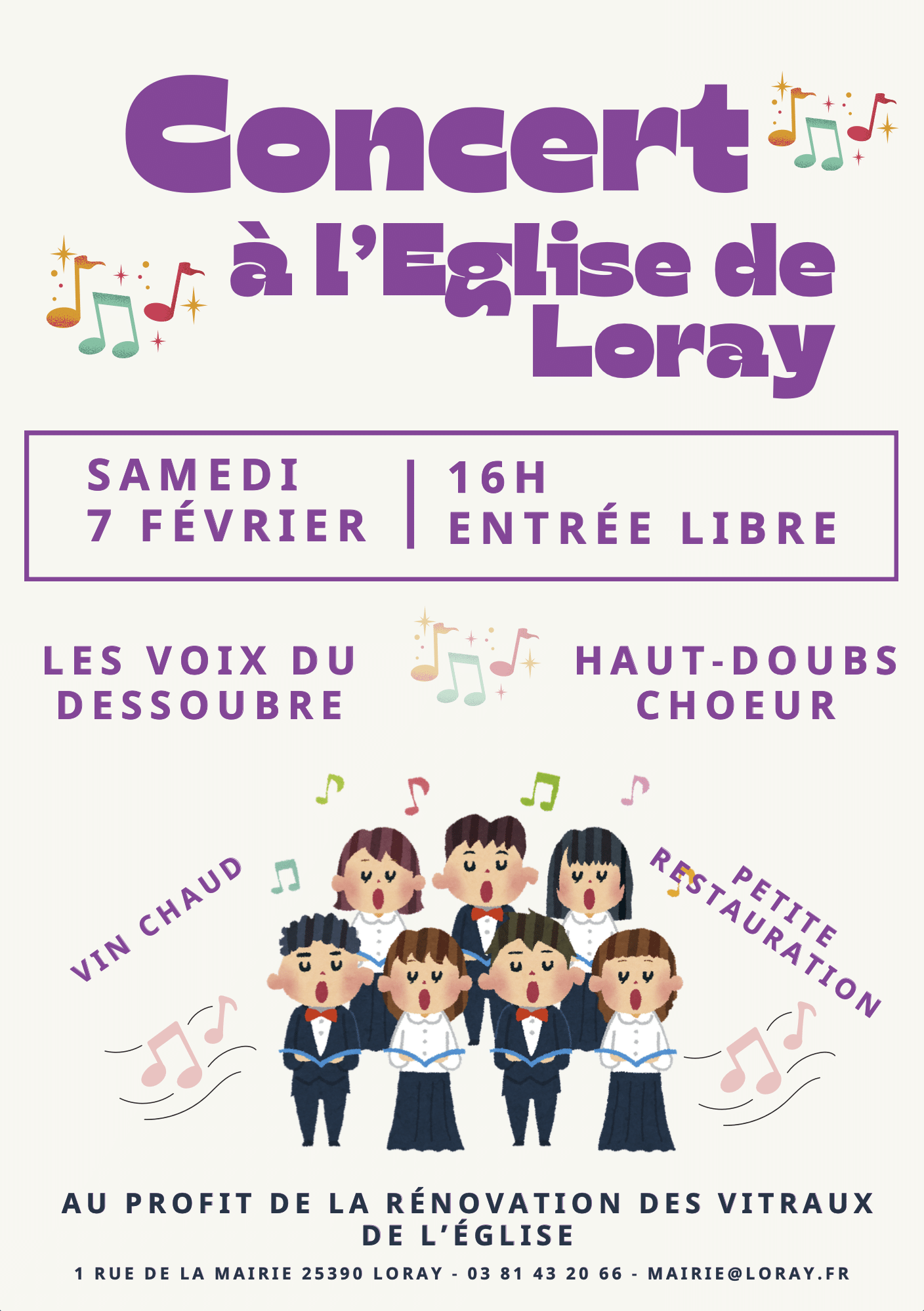 Concert solidaire à l’église de Loray – Samedi 7 février à 16h - Mairie ...